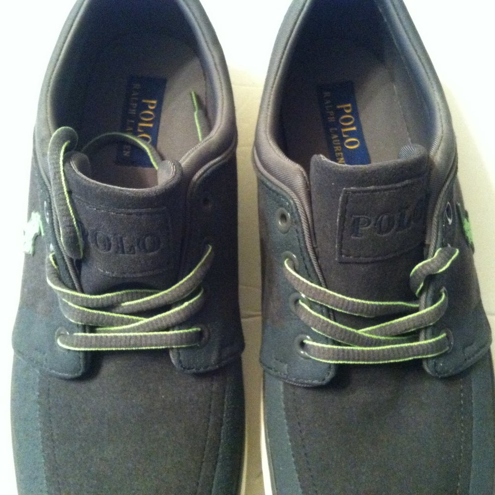 Polo Ralph Lauren Mens New Gray Tech Nubuck Upper Fas… - Gem